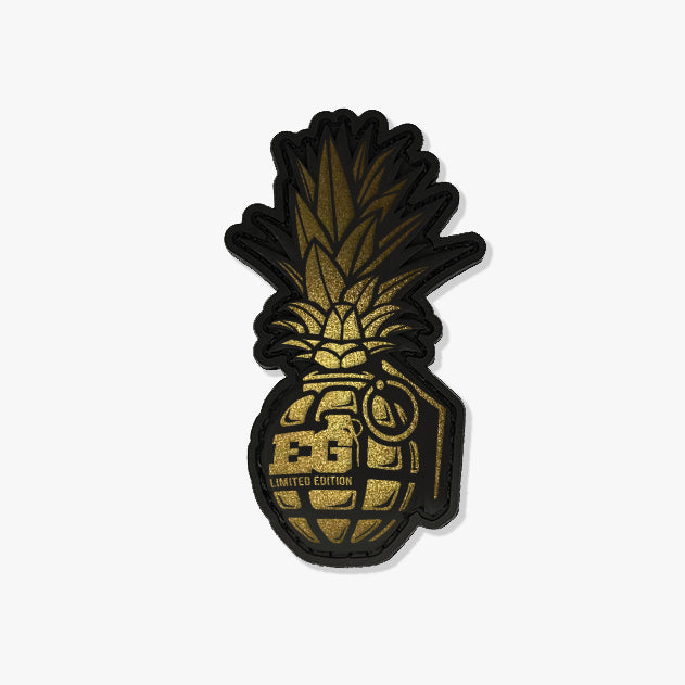 Black & Gold Pineapple Patch (Limited Edition) – EG GRENADE CO